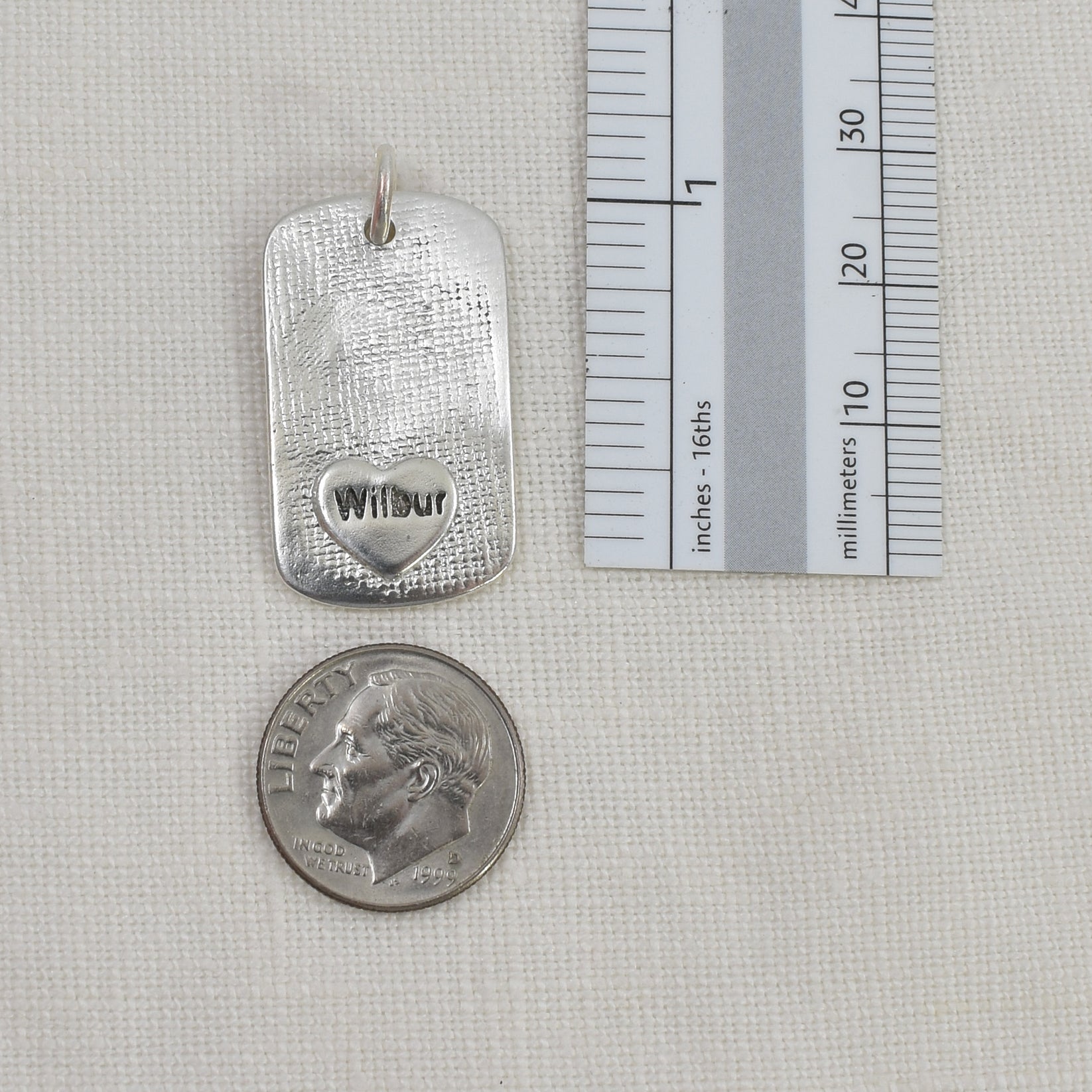 Dog Nose Texture Dog Tag Pendant | Sterling Silver – A Timeless Impression