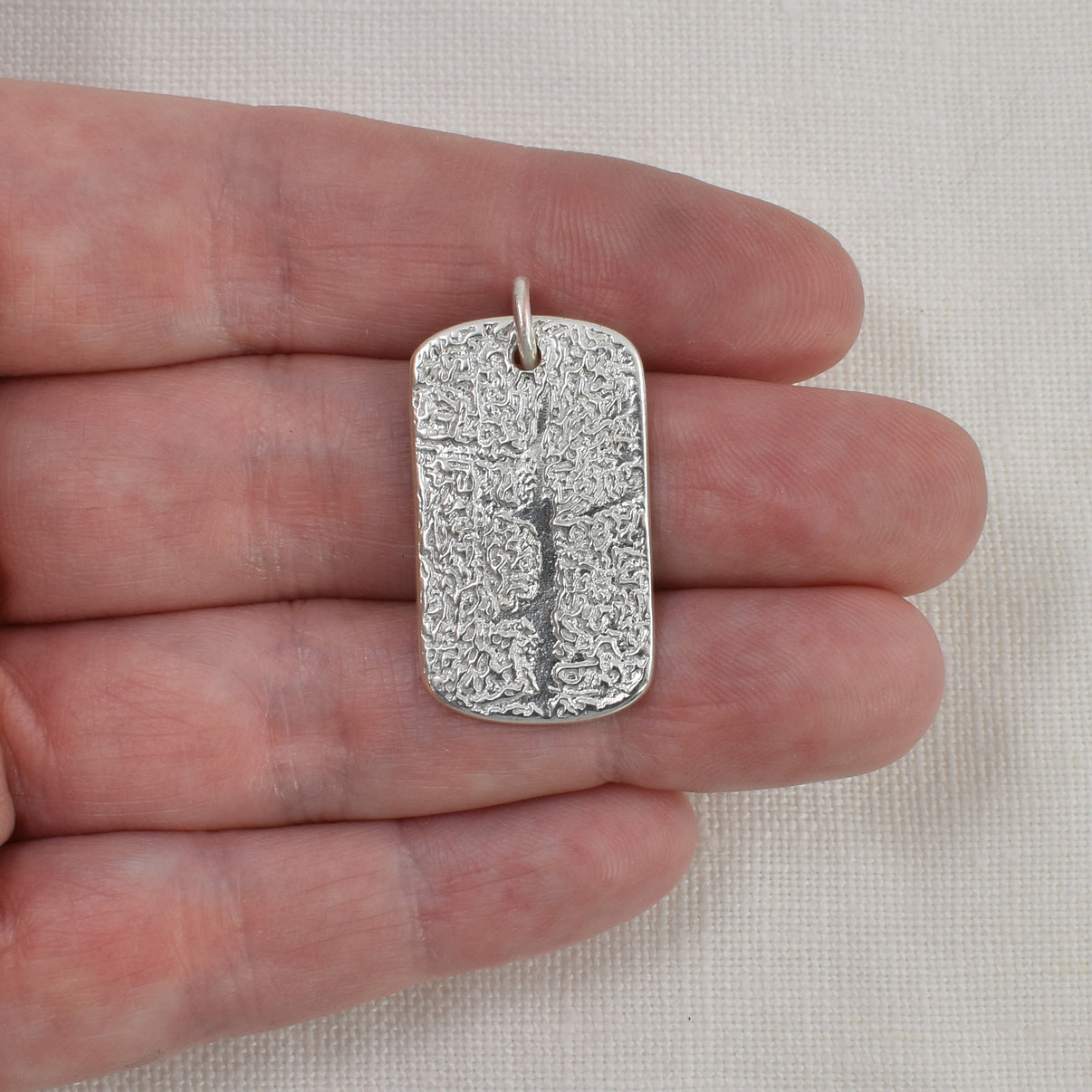 Dog Nose Texture Dog Tag Pendant | Sterling Silver – A Timeless Impression