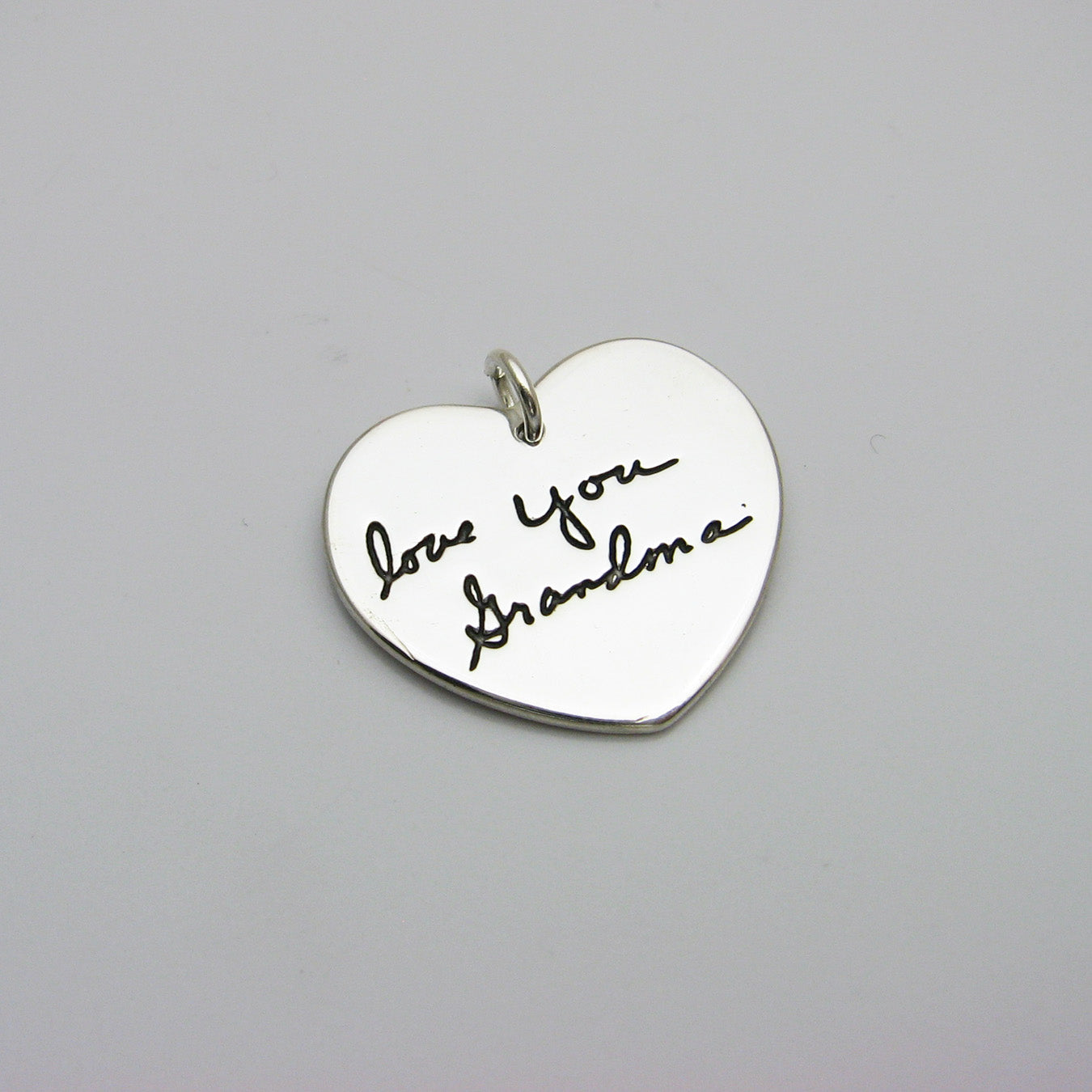 Heart Handwriting Pendant | Sterling Silver – A Timeless Impression