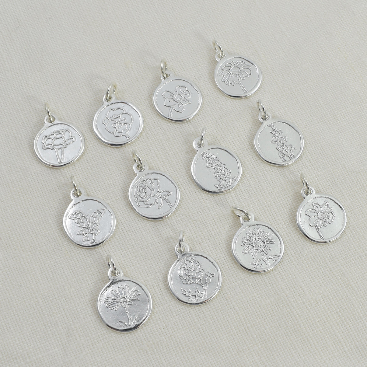 Birth Month Flower Charms | Sterling Silver – A Timeless Impression