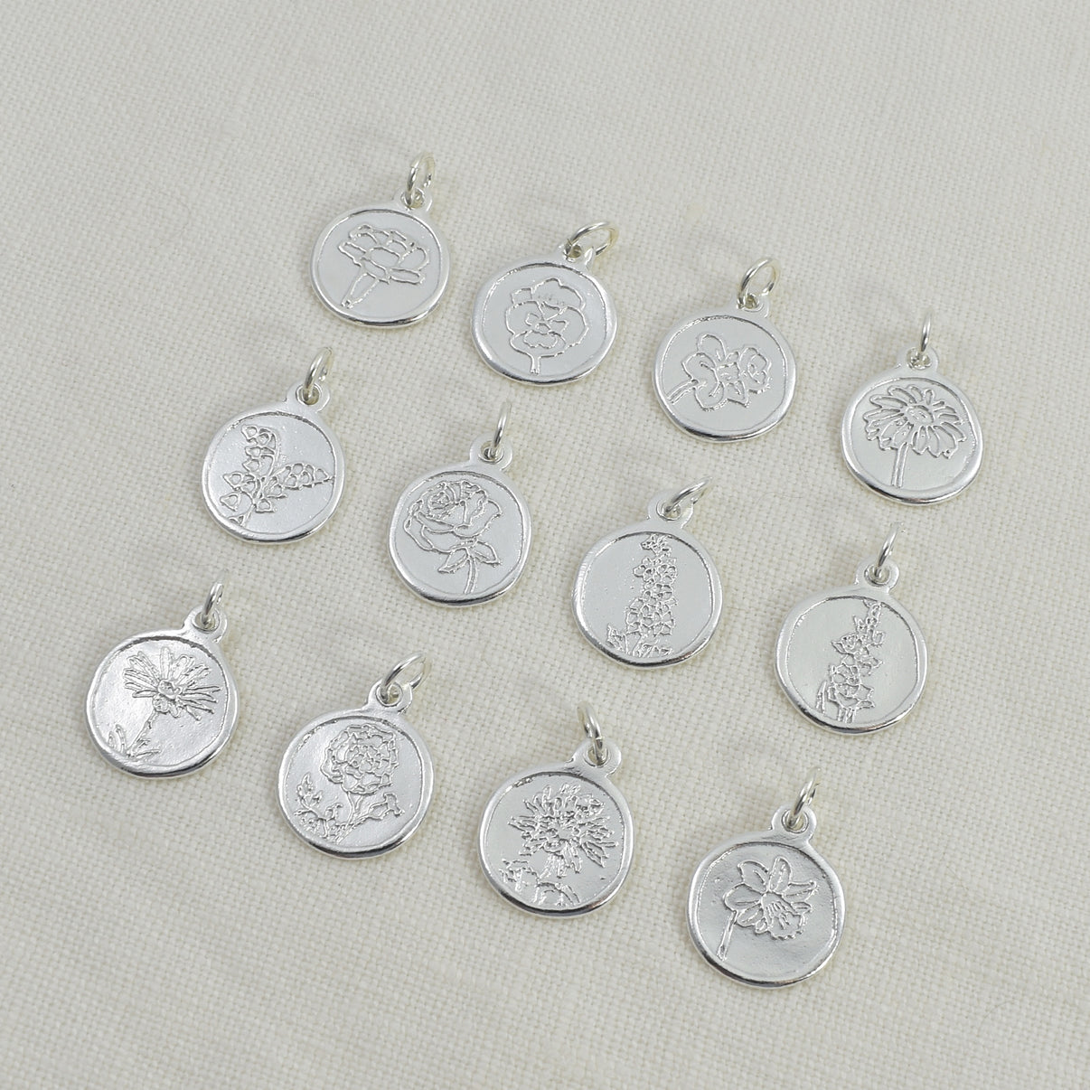 Birth Month Flower Charms | Sterling Silver – A Timeless Impression