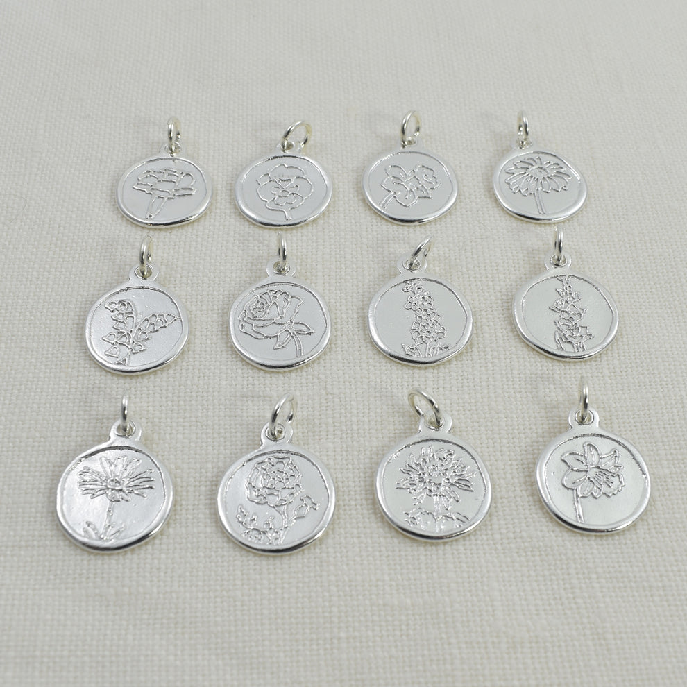 Birth Month Flower Charms | Sterling Silver – A Timeless Impression